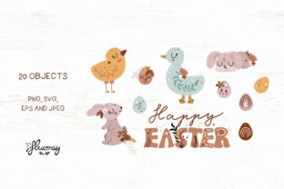 Boho Easter Clipart Bundle Graphic by huxmay · Creative Fabrica