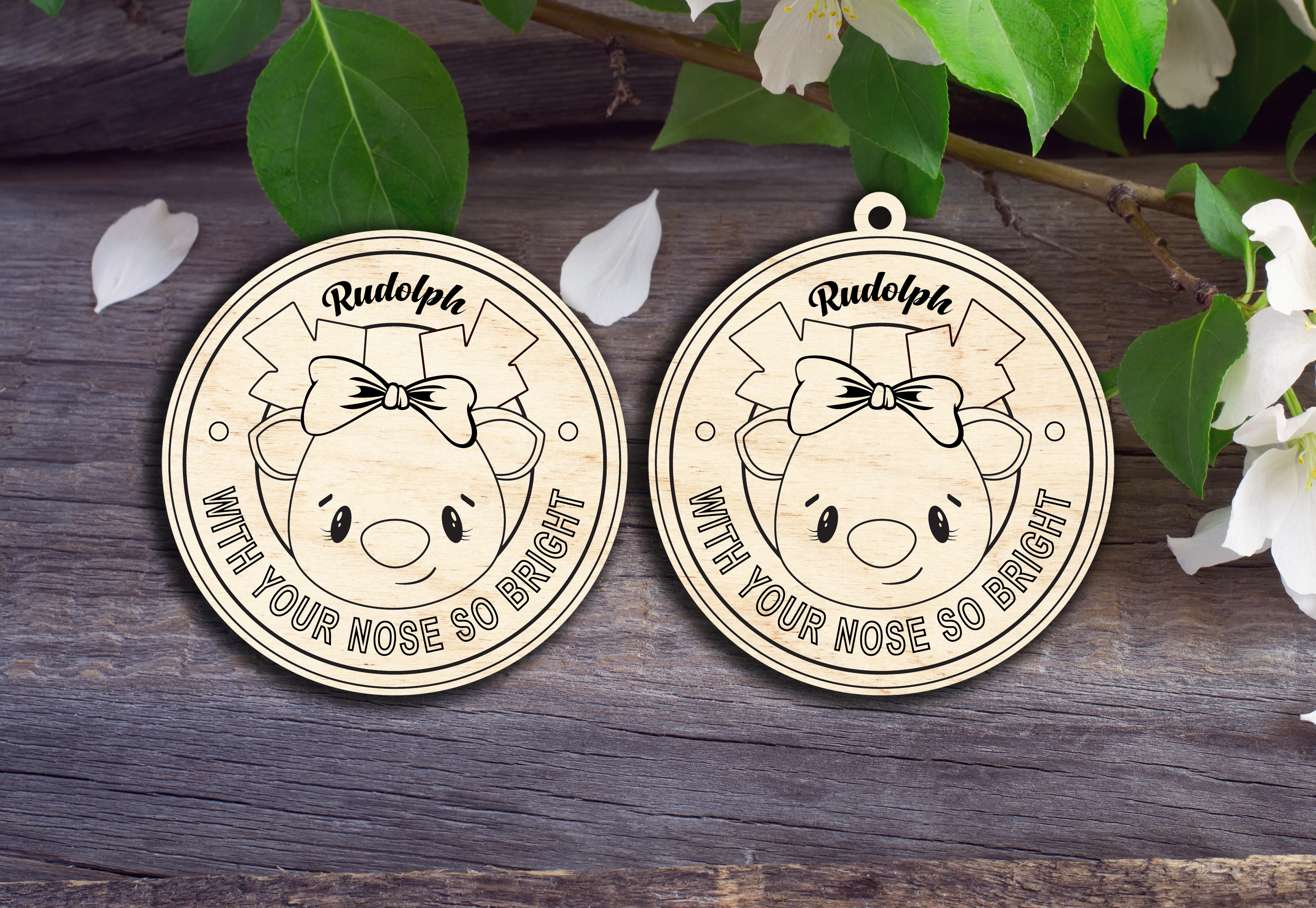Rudolph with Your Nose so Bright · Creative Fabrica