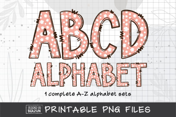Mother Day Alphabet Doodle Sublimation Graphic by KumaBearStudio ...
