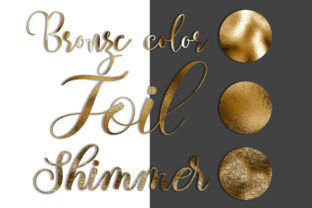 Bronze Foil Glitter Digital Paper Graphic by ladyjdesignstore ...