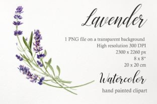 Watercolor Lavender Wreath Clipart Graphic by WatercolorGardens ...