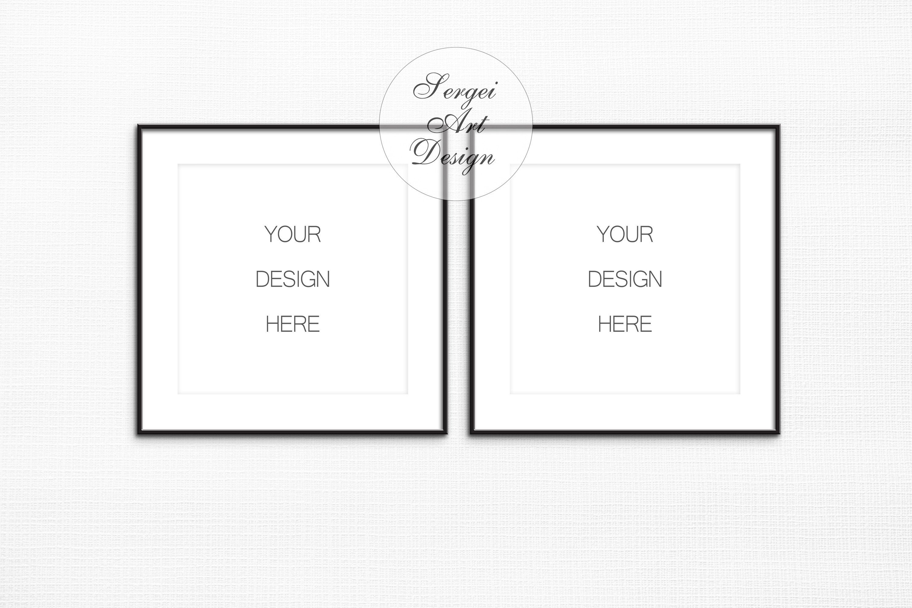 Double Frame Mockup, Two Frames Mockup Graphic by SergeiArtDesign ...