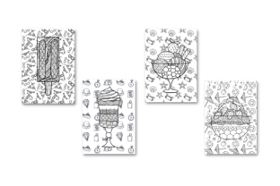 Summer Coloring Pages with Ice Cream Graphic by Coloring With ...
