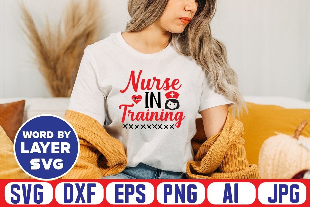 Nurse in Training Svg Cut File Graphic by RSvgzone · Creative Fabrica