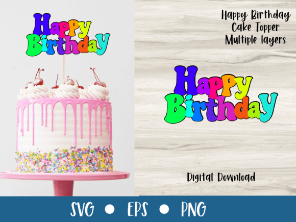 STAR 60th Birthday Cake Topper SVG Graphic by heartsvgs · Creative Fabrica