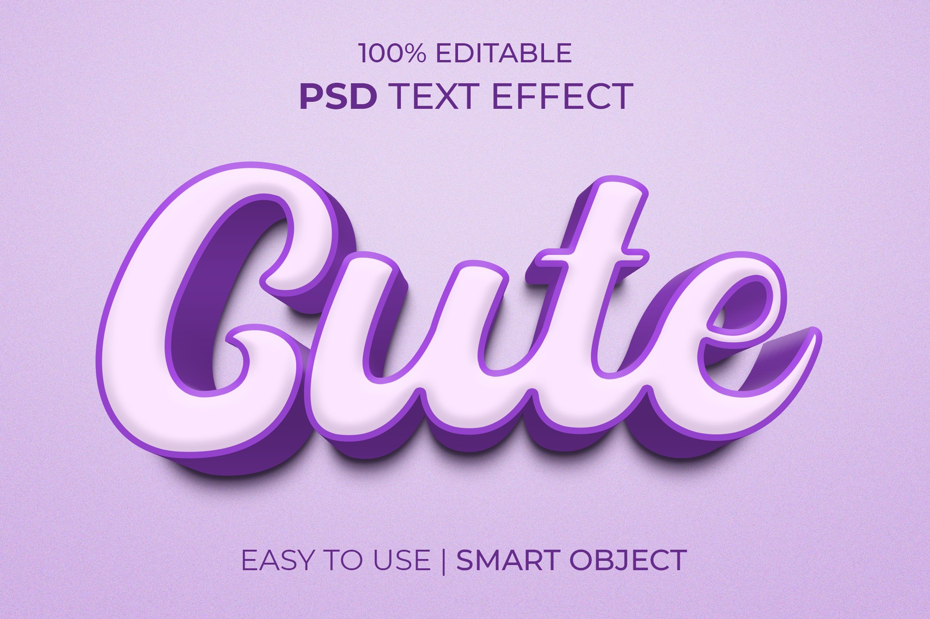 Cute 3d Text Effect Style Graphic by himelgfx · Creative Fabrica