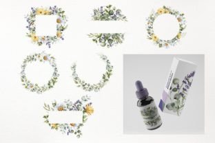 Watercolor Wildflower Frame Clipart PNG Graphic by WatercolorGardens ...
