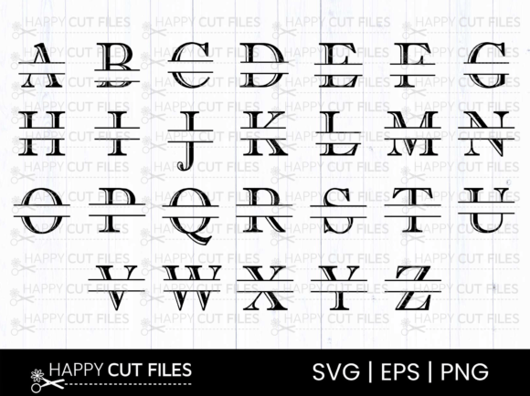 322 Split Font Designs & Graphics