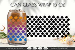 Can Glass Wrap Bundle 20 SVG Designs Graphic by Orange Brush Studio ...