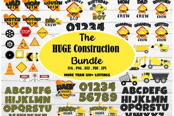 Huge Construction Theme Bundle Graphic by redearth and gumtrees ...