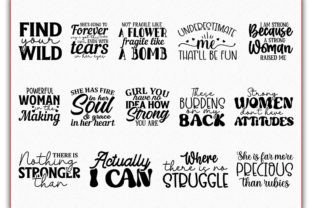 Strong Woman 30 Designs SVG Bundle Graphic by Extreme DesignArt ...