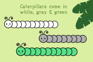 Counting Caterpillars Clipart PNG Graphic by My Fun Printables ...