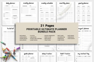 Printable Ultimate Planner Bundle Pack O Graphic by LaxmiOwl · Creative ...