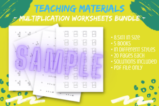 5 Multiplication Book Styles + Solutions Graphic by Tomboy Designs ...