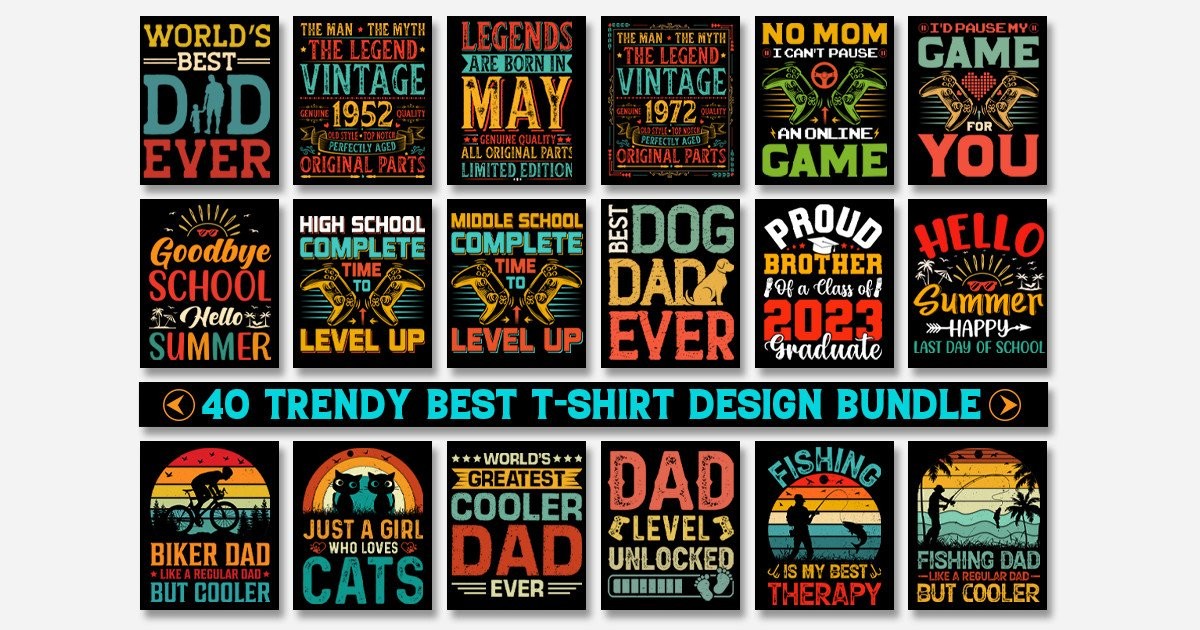 T-Shirt Design Bundle Bundle · Creative Fabrica