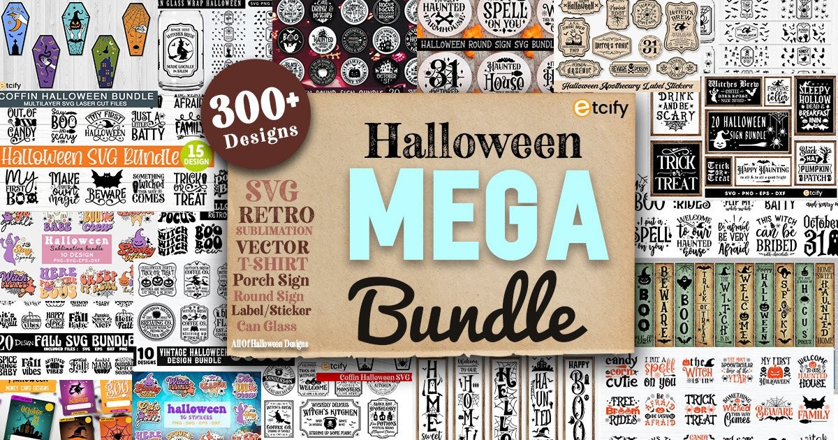 Halloween Mega Bundle Bundle · Creative Fabrica