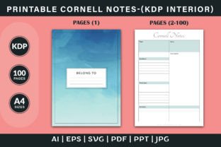 Printable Cornell Notes Graphic by Finer Designers · Creative Fabrica