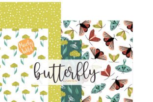 Butterfly Garden Seamless Patterns Graphic by maebywild · Creative Fabrica
