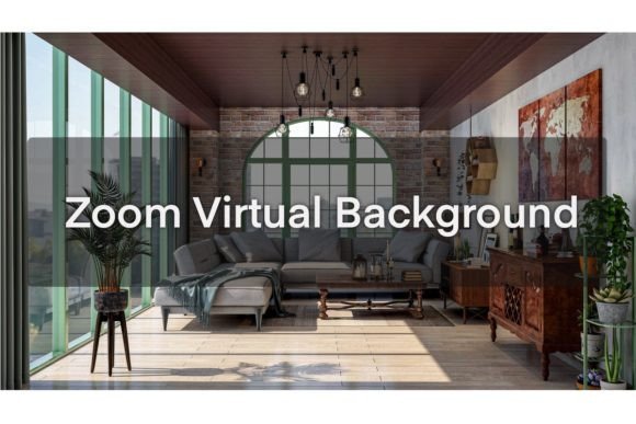 Luxury Style Zoom Virtual Background Graphic by LeBlancStudio ...