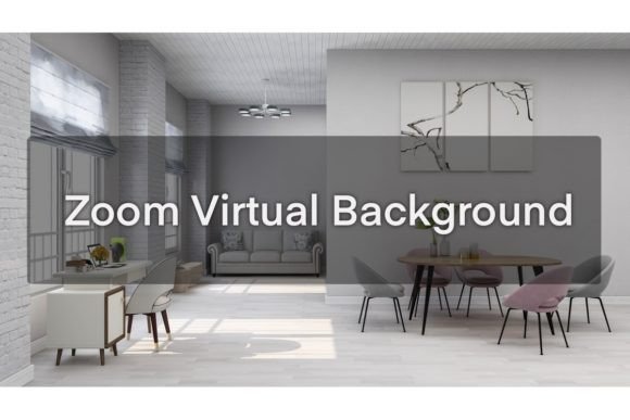 Luxury Style Zoom Virtual Background Graphic by LeBlancStudio ...
