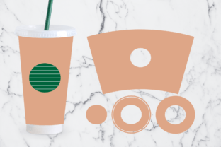 Full Wrap DesignTemplate Venti Cup 24 OZ Graphic by Orange Brush Studio ...