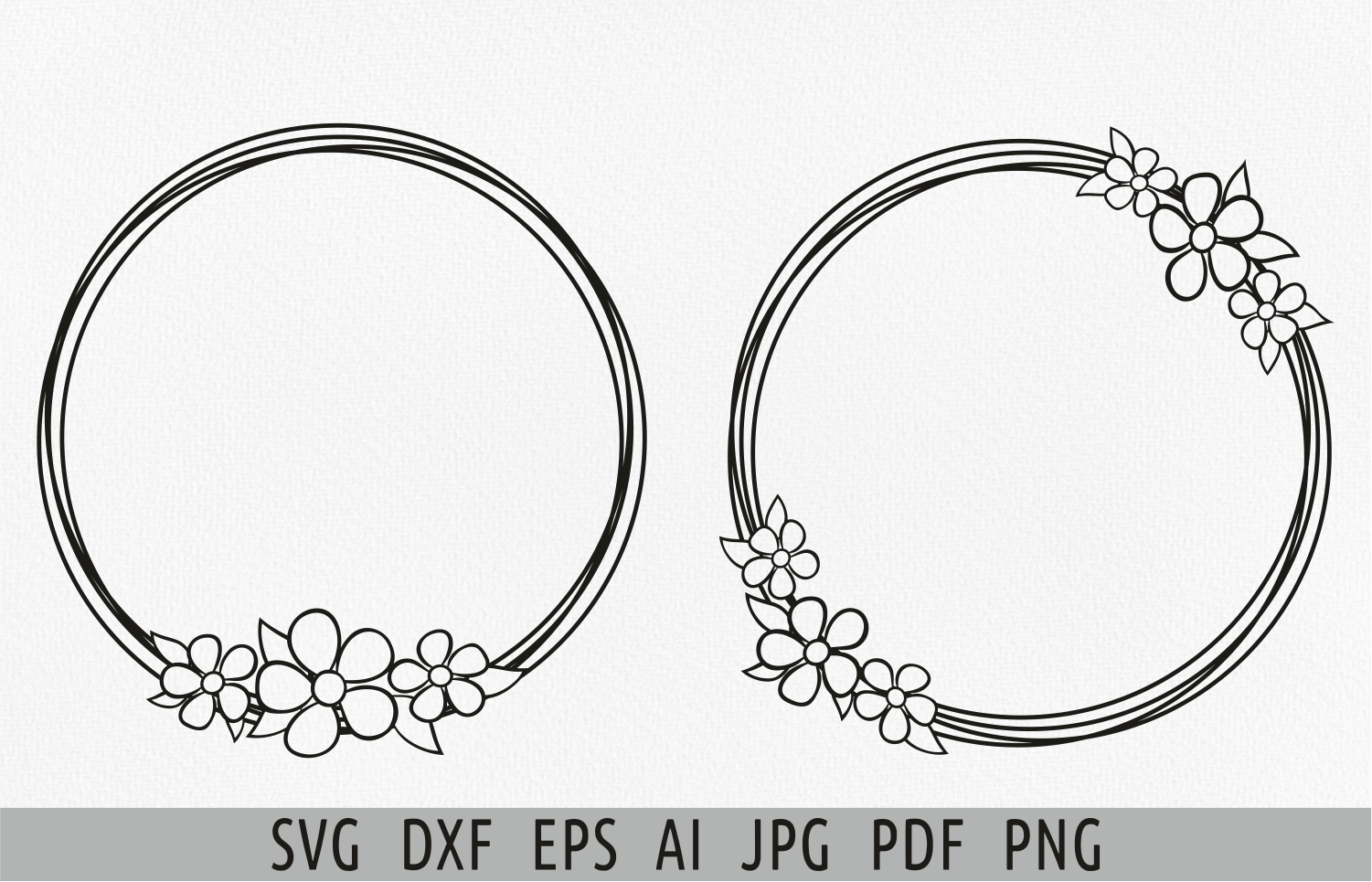 Circle Swirl Frame Svg Flourish Border Graphic by Julia's digital ...