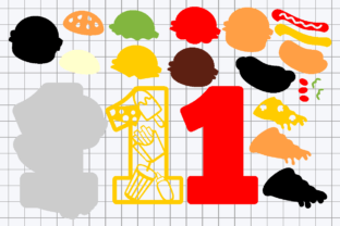 Fast Food Numbers Graphic by Claudia Atencio · Creative Fabrica