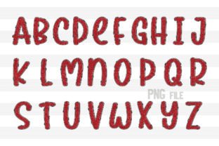 A-Z Letters PNG ABC Red Alphabet Clipart Graphic by AudDum Design ...