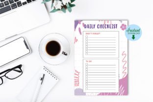 Daily Checklist to Do List Schedule Graphic by SMILE TODAY · Creative ...