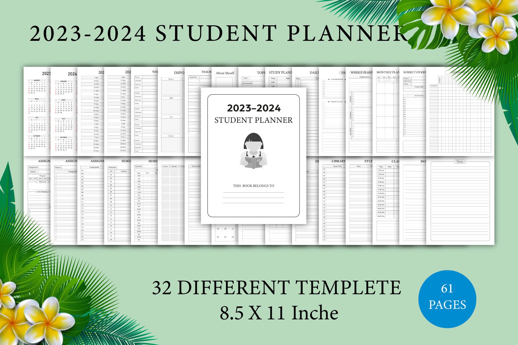 KDP 2023-2024 Student Planner Editable Graphic by designmela01 ...