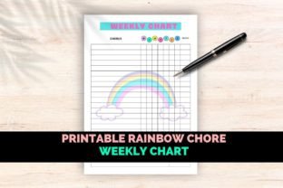 FREE Printable Weekly Chore Chart Graphic by KY Designx · Creative Fabrica