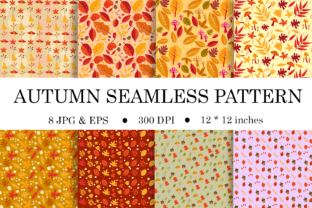 Hello Autumn Digital Paper Graphic by Digital Design · Creative Fabrica