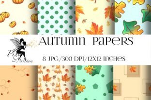 Autumn Seamless Pattern, Digital Papers Graphic by Pixy Art Store ...