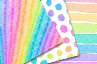 Watercolor Rainbow Digital Paper Graphic by jallydesign · Creative Fabrica