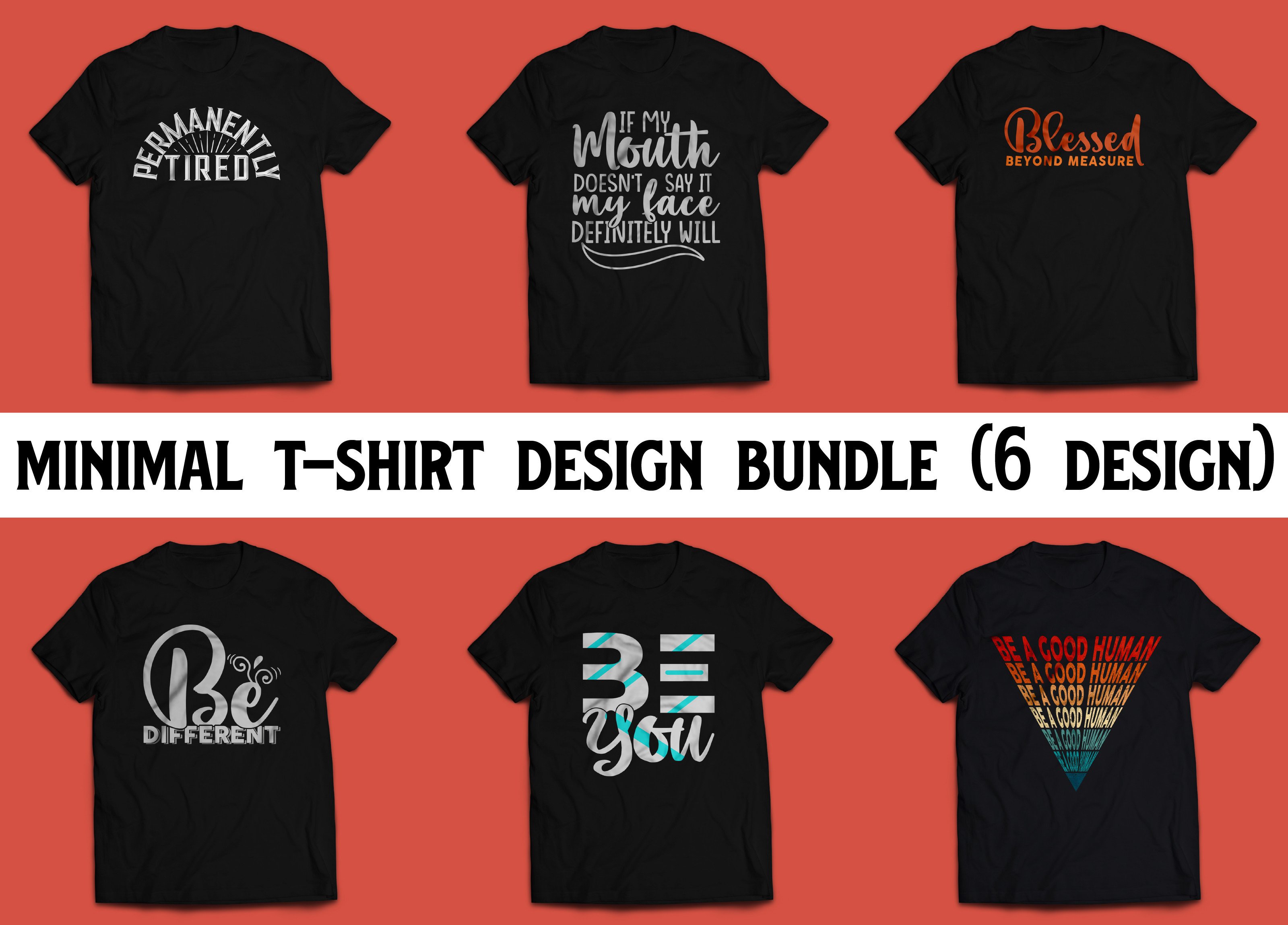 Minimalist T-shirt Design Bundle Graphic by AdhorT · Creative Fabrica