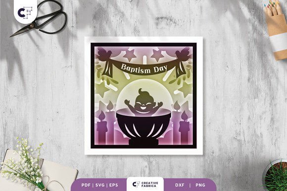 Faith Shadow Box 3D · Creative Fabrica