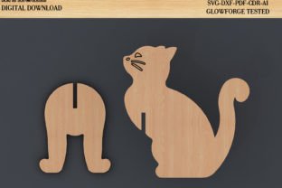 Cat Puzzle Laser Cut Files Vector Plans · Creative Fabrica