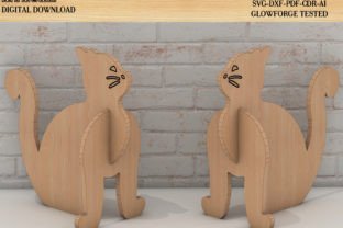 Cat Puzzle Laser Cut Files Vector Plans · Creative Fabrica