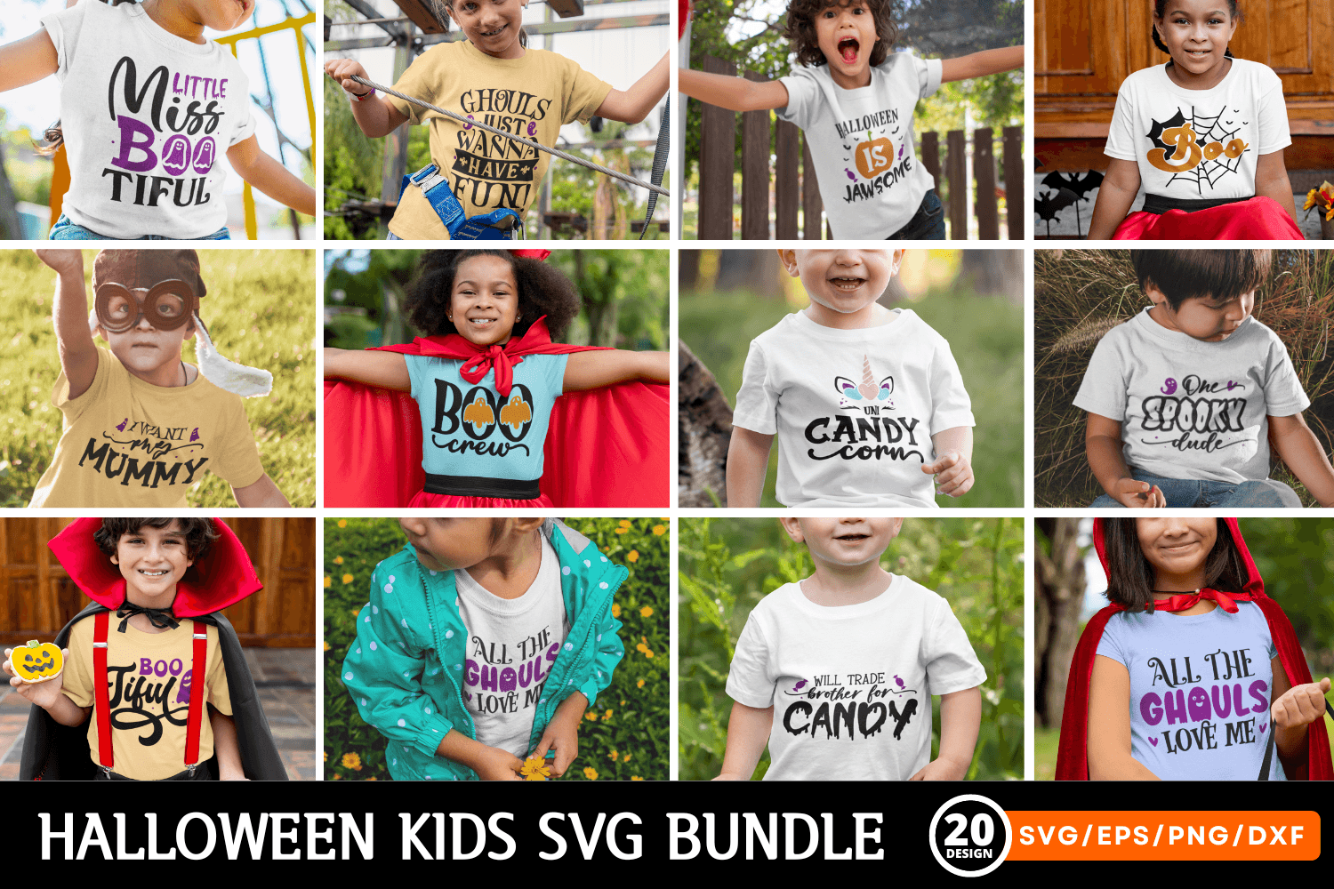 Kids Halloween SVG Bundle Graphic by Regulrcrative · Creative Fabrica