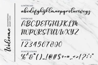 Welcome Font by Nirmala Creative · Creative Fabrica