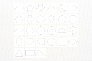 Tracing & Cutting 2D Shapes Cliparts Graphic by atlasart · Creative Fabrica