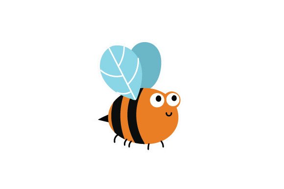 Spring Bee, Sticker Style SVG Cut file by Creative Fabrica Crafts ...