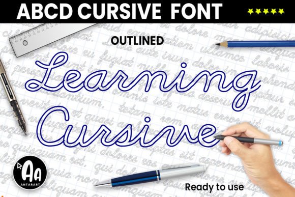 1 Cursive Alphabet .dotted Font .dashed Font .lined Font .ruled Font ...