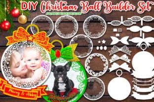3D Christmas Ball Builder SVG Set · Creative Fabrica