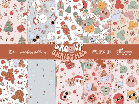 Retro Huge All-year Groovy Bundle Bundle · Creative Fabrica