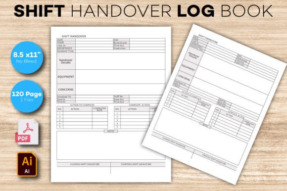 Shift Handover Log Book Graphic by RakibS · Creative Fabrica