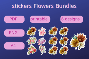 Best Freebie Flowers Sticker Bundles Graphic by M S for Digital ...