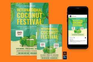 Coconut Day - Flyer, Instagram Post RB Graphic by gienlee · Creative ...