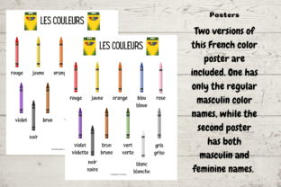 French Colors Vocabulary Unit Graphic by MessyBeautifulFun · Creative ...
