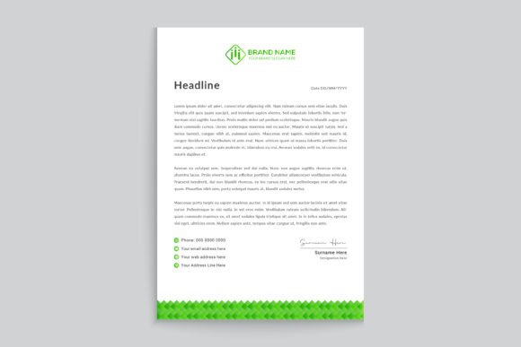Letterhead Design Template Graphic by shimulazad7 · Creative Fabrica
